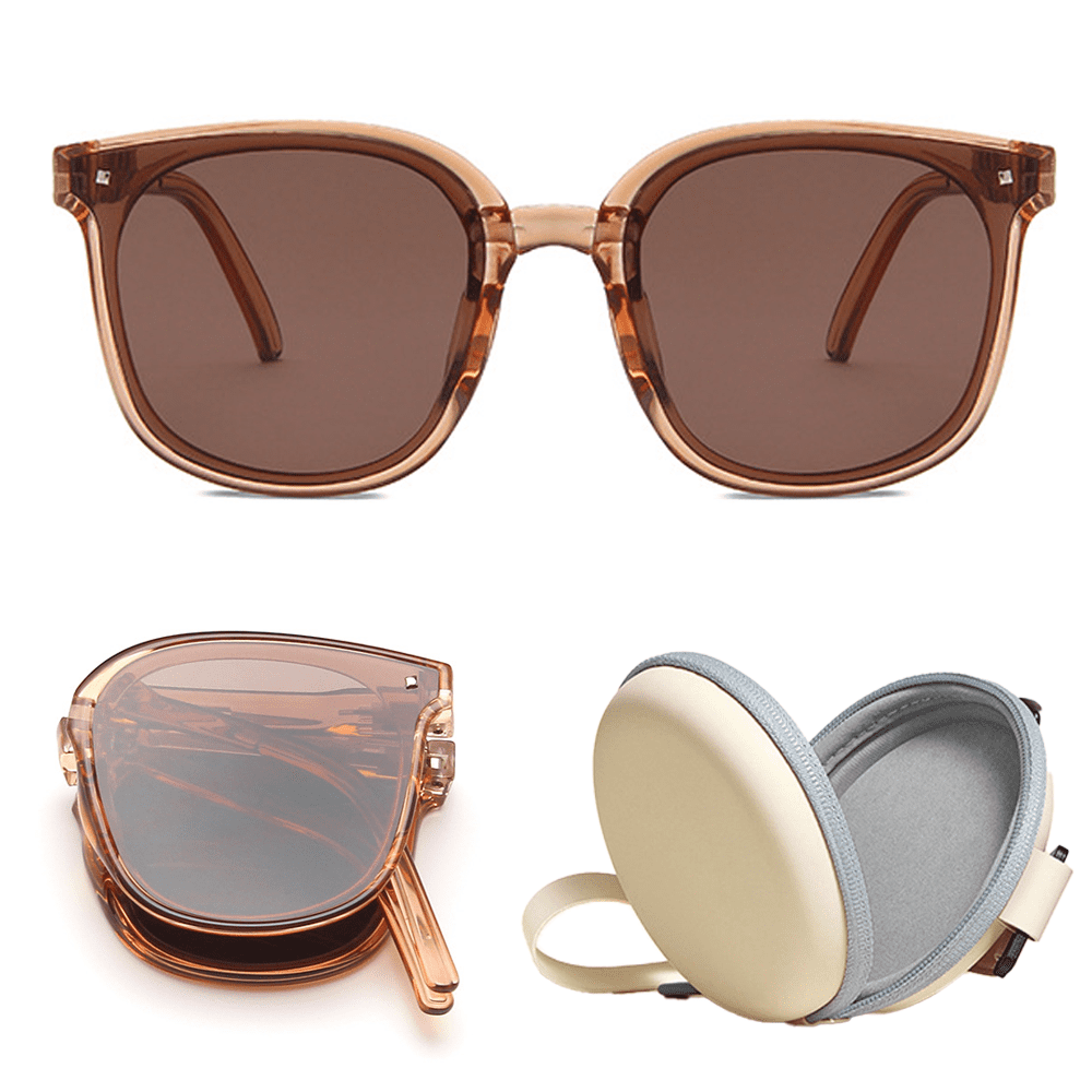 Folding Polarized Sunglasses for Women Men Foldable Driving Anti-glare ...