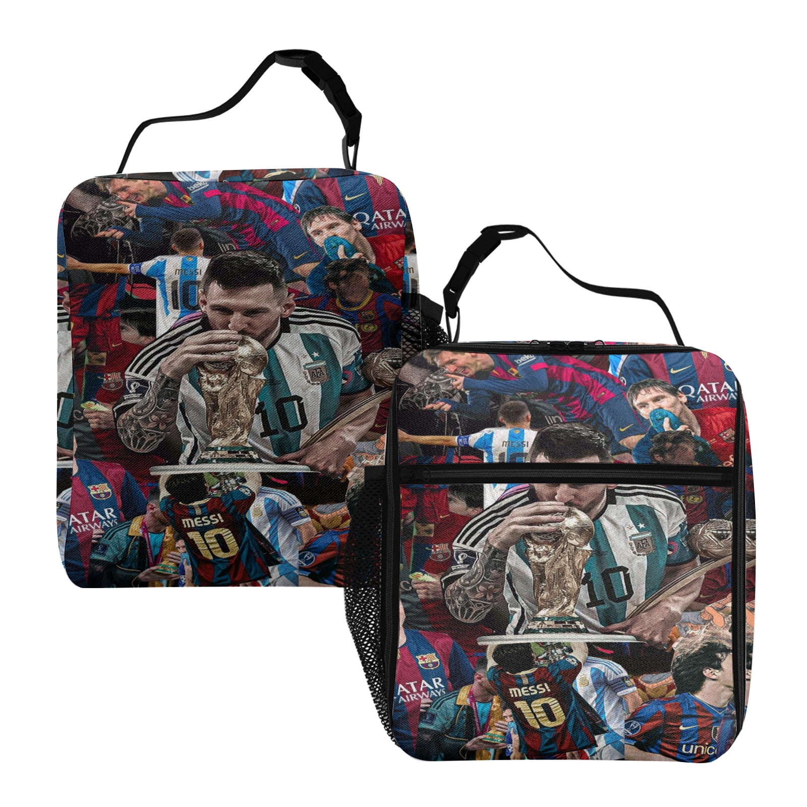 Classic Football M-essied Insulated Lunch Bags For Picnic Food Box ...