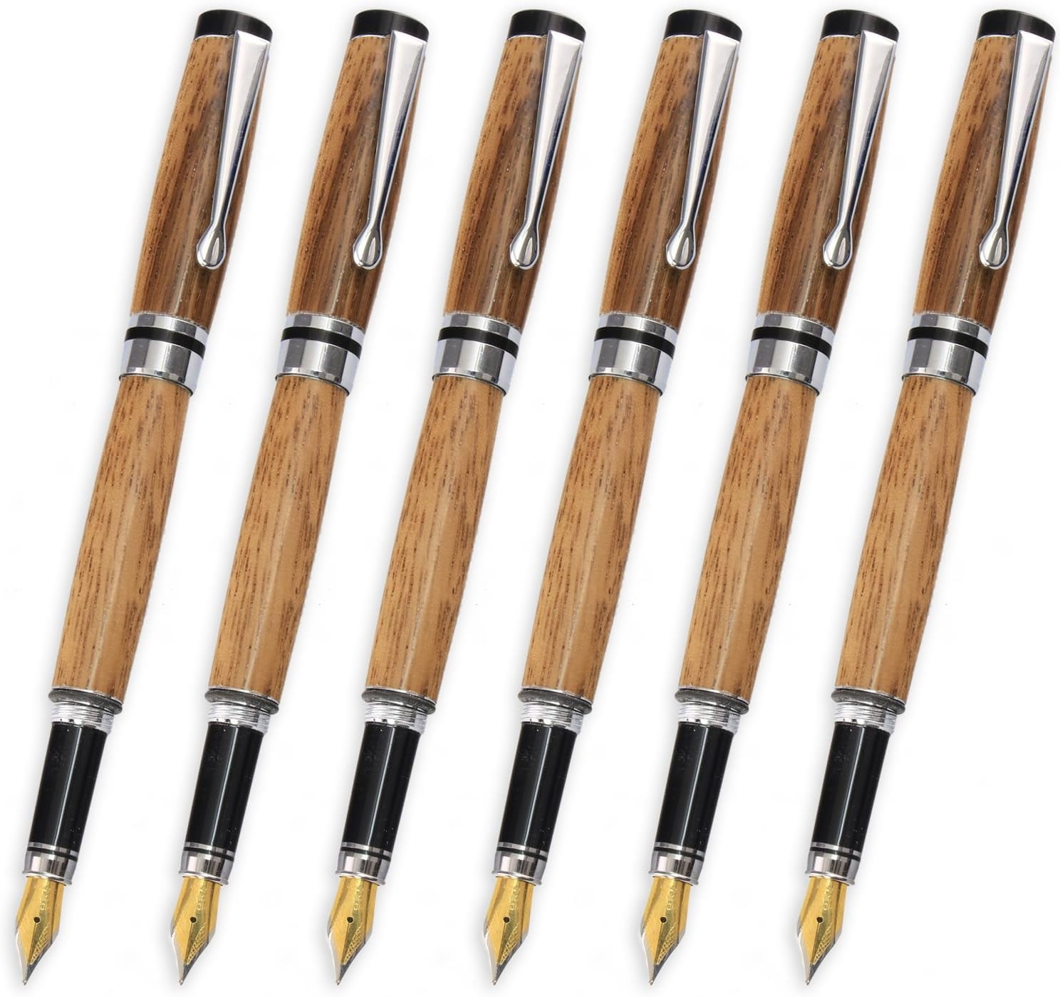 Classic Fountain Pen Kit - Chrome 6 Pack - Walmart.com