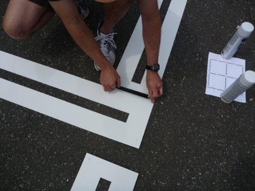 Classic Four-Square Stencil | Playground Stencil Collection | 8 x 8 ...