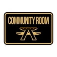 Classic Framed Community Room Sign (Blue) - Small - Walmart.com