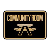 Classic Framed Community Room Sign (Blue) - Small - Walmart.com
