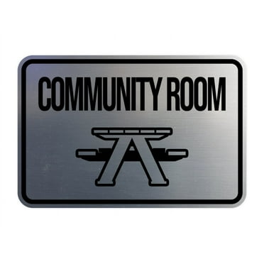 Classic Framed Unisex Restroom Sign (Navy Blue / White) - Large ...