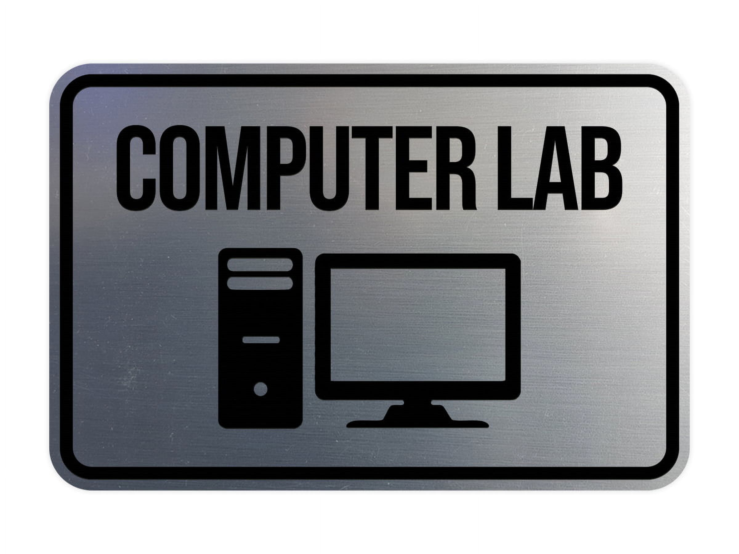 Classic Framed Computer Lab Sign (Black Gold) - Medium - Walmart.com