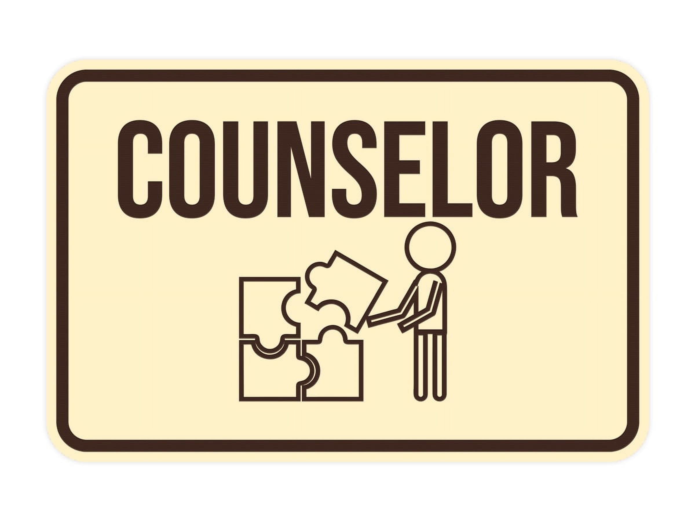 Classic Framed Counselor Sign (Black /Gold) - Small - Walmart.com