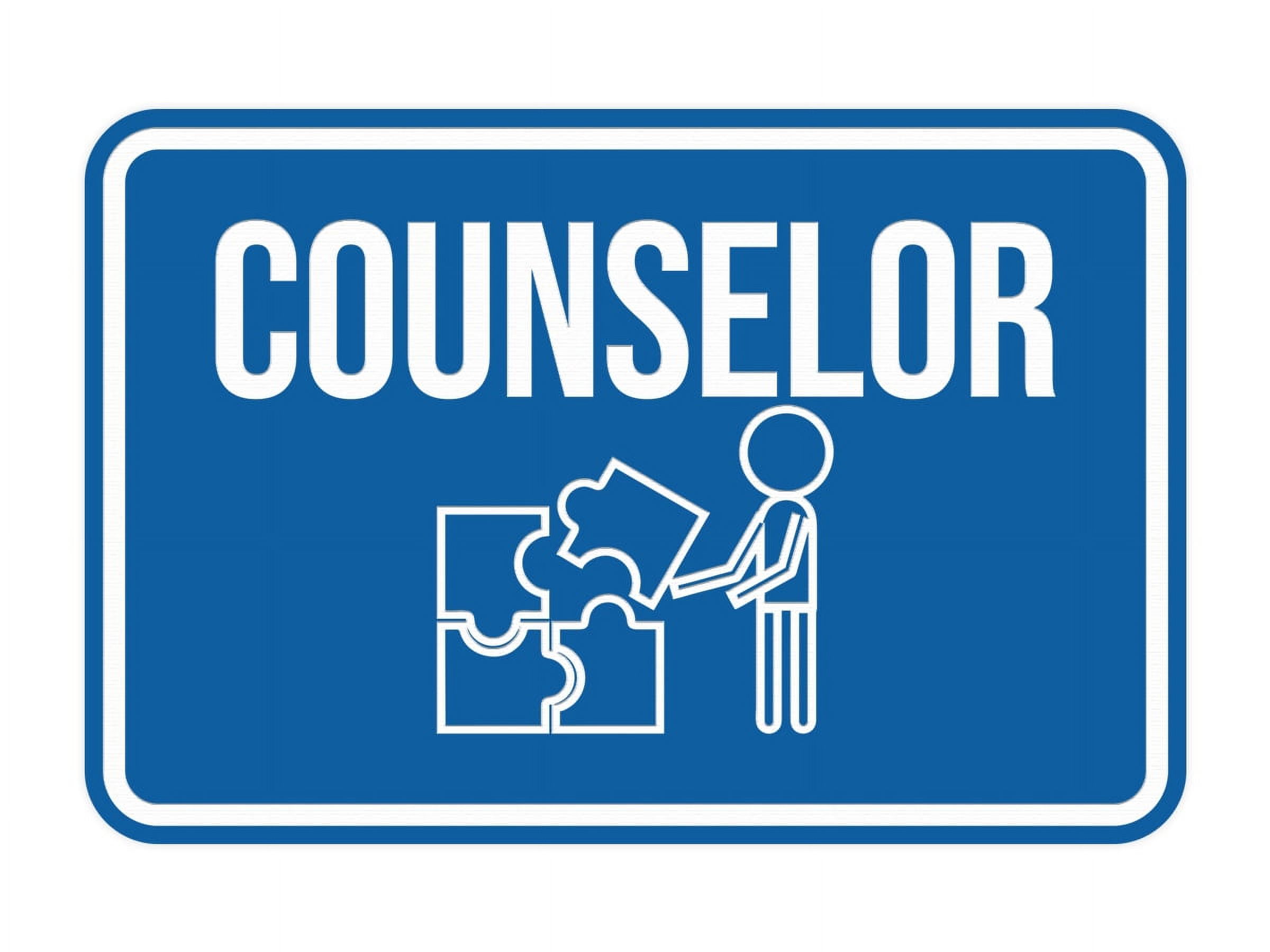 Classic Framed Counselor Sign (Brushed Gold) - Large - Walmart.com