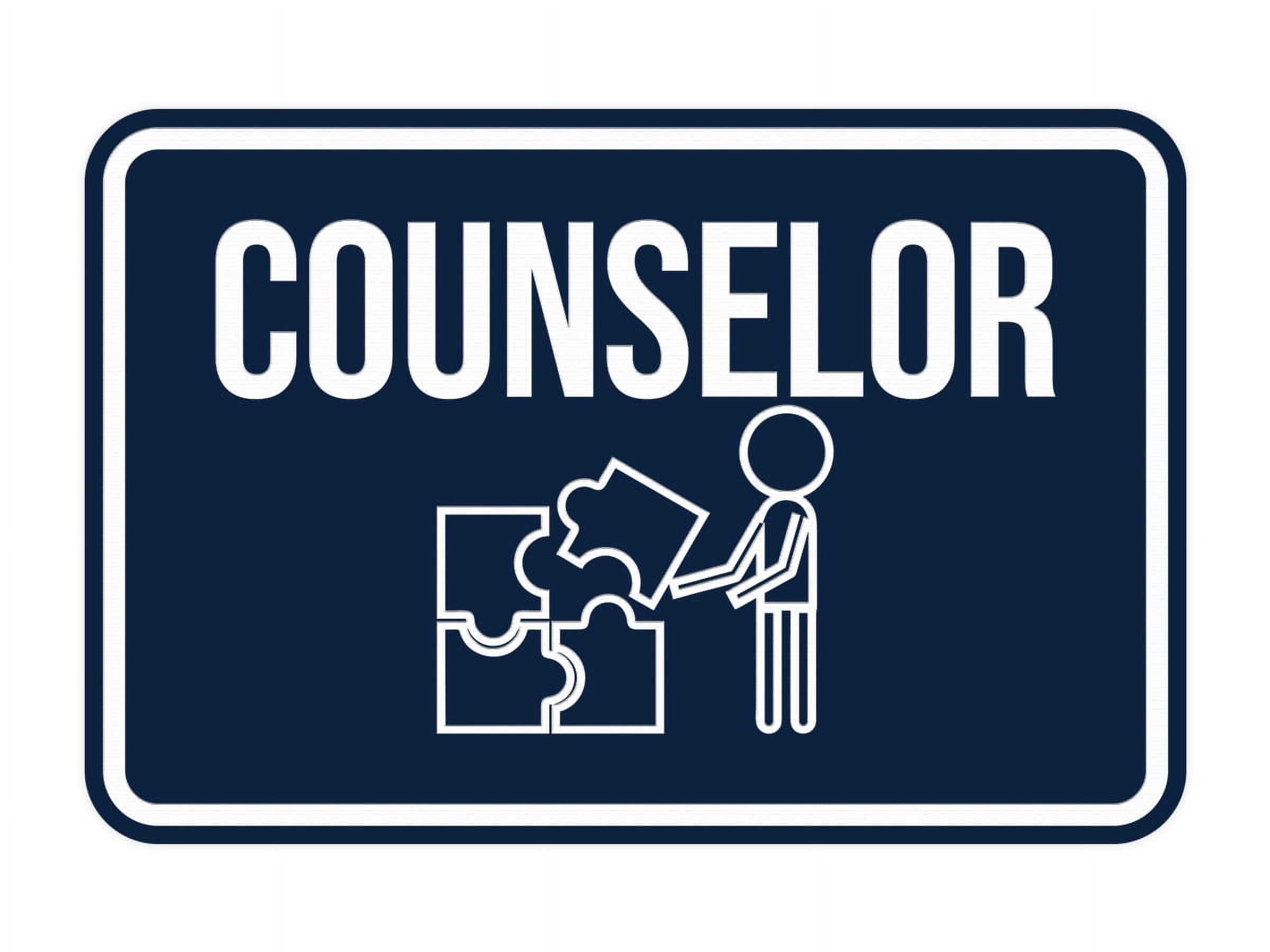 Classic Framed Counselor Sign (Brushed Silver) - Medium - Walmart.com