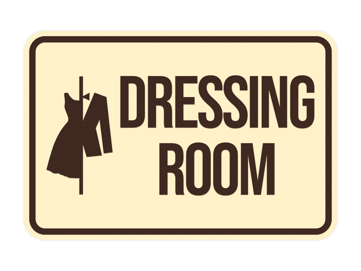 Classic Framed Dressing Room Sign (Black /Gold) - Small - Walmart.com