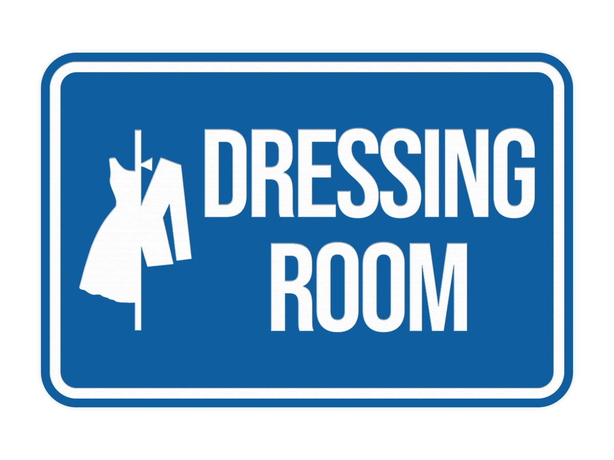 Classic Framed Dressing Room Sign (Brushed Gold) - Large - Walmart.com