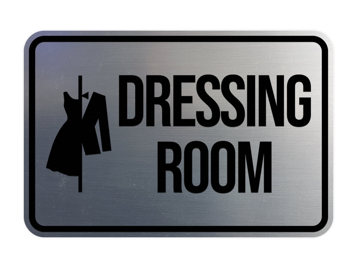 Classic Framed Dressing Room Sign (Navy Blue / White) - Large - Walmart.com