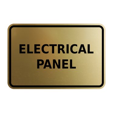Classic Framed ELECTRICAL ROOM AUTHORIZED PERSONNEL ONLY Sign (Walnut ...