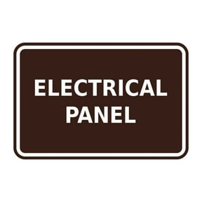 Classic Framed ELECTRICAL ROOM AUTHORIZED PERSONNEL ONLY Sign (Brushed ...
