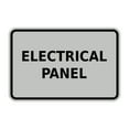 Classic Framed Electrical Panel Sign (Lt Gray) - Large - Walmart.com