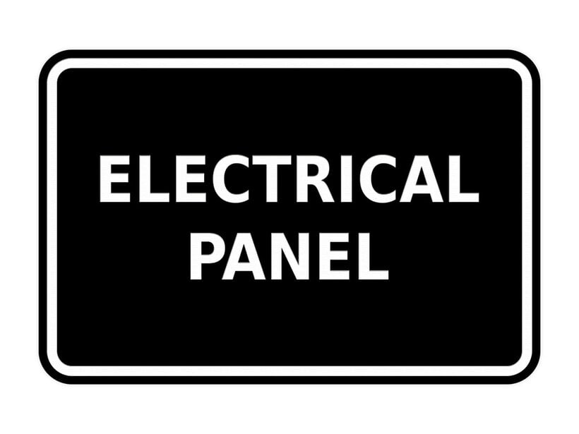 Classic Framed Electrical Panel Sign SIZE: 12" x 16" - Walmart.com