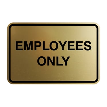Classic Framed NOT AN EXIT AUTHORIZED PERSONNEL ONLY Sign (Lt Gray ...