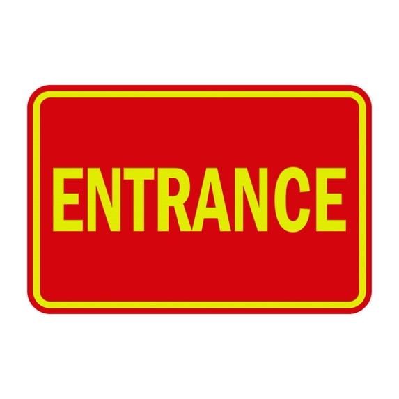 Classic Framed Entrance (Red/Yellow) - Large - Walmart.com