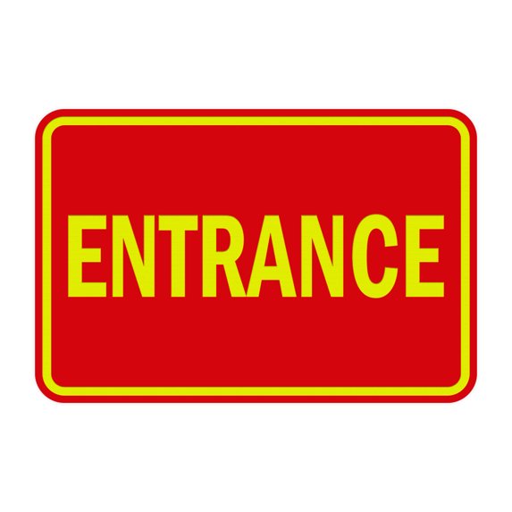 Classic Framed Entrance (Red/Yellow) - Small - Walmart.com