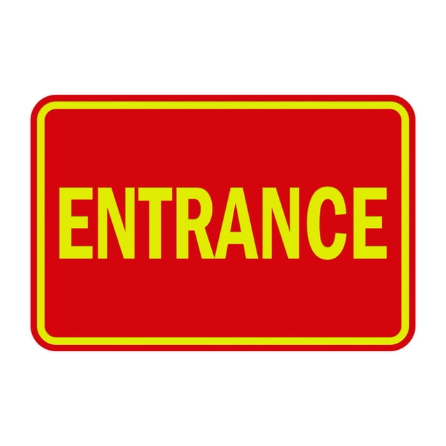 Classic Framed Entrance (Red/Yellow) - Small - Walmart.com