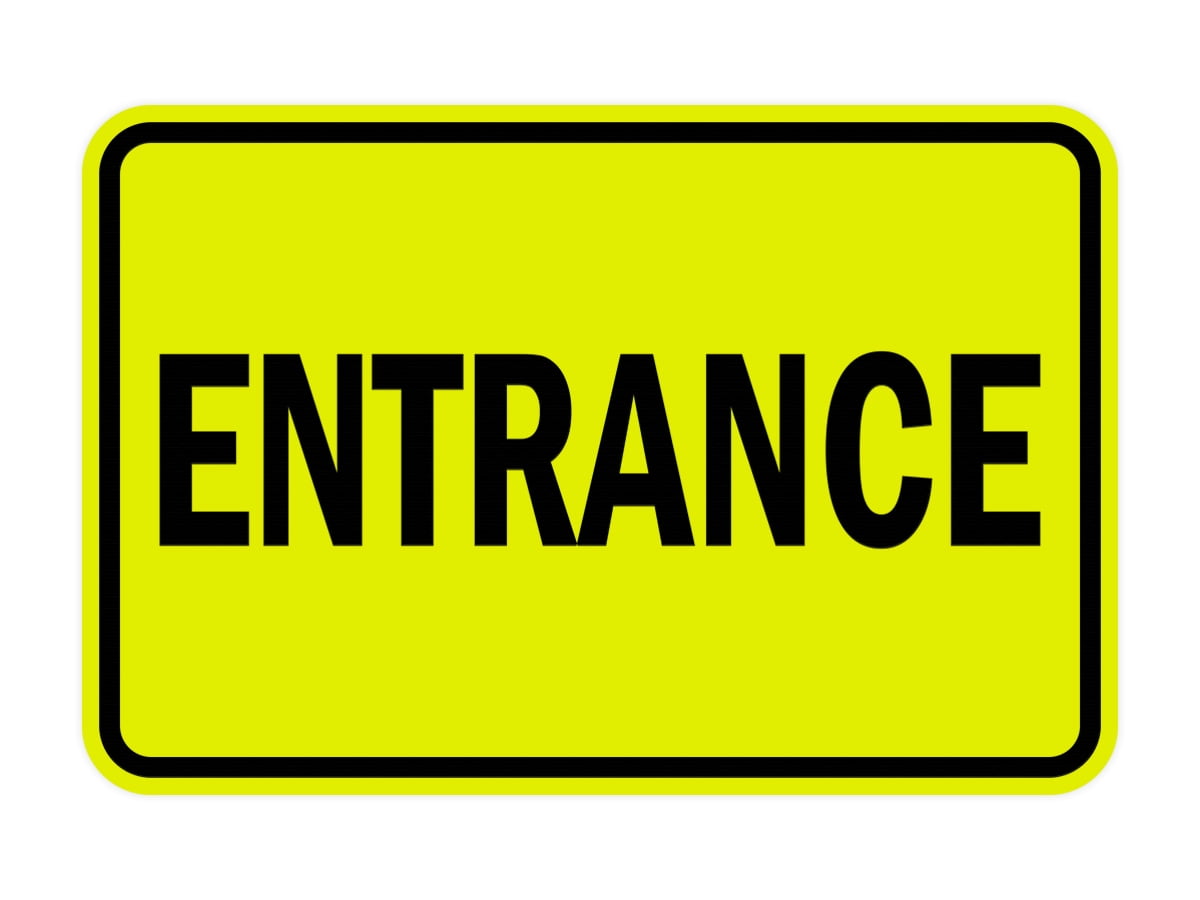 Classic Framed Entrance (Yellow / Black) - Large - Walmart.com