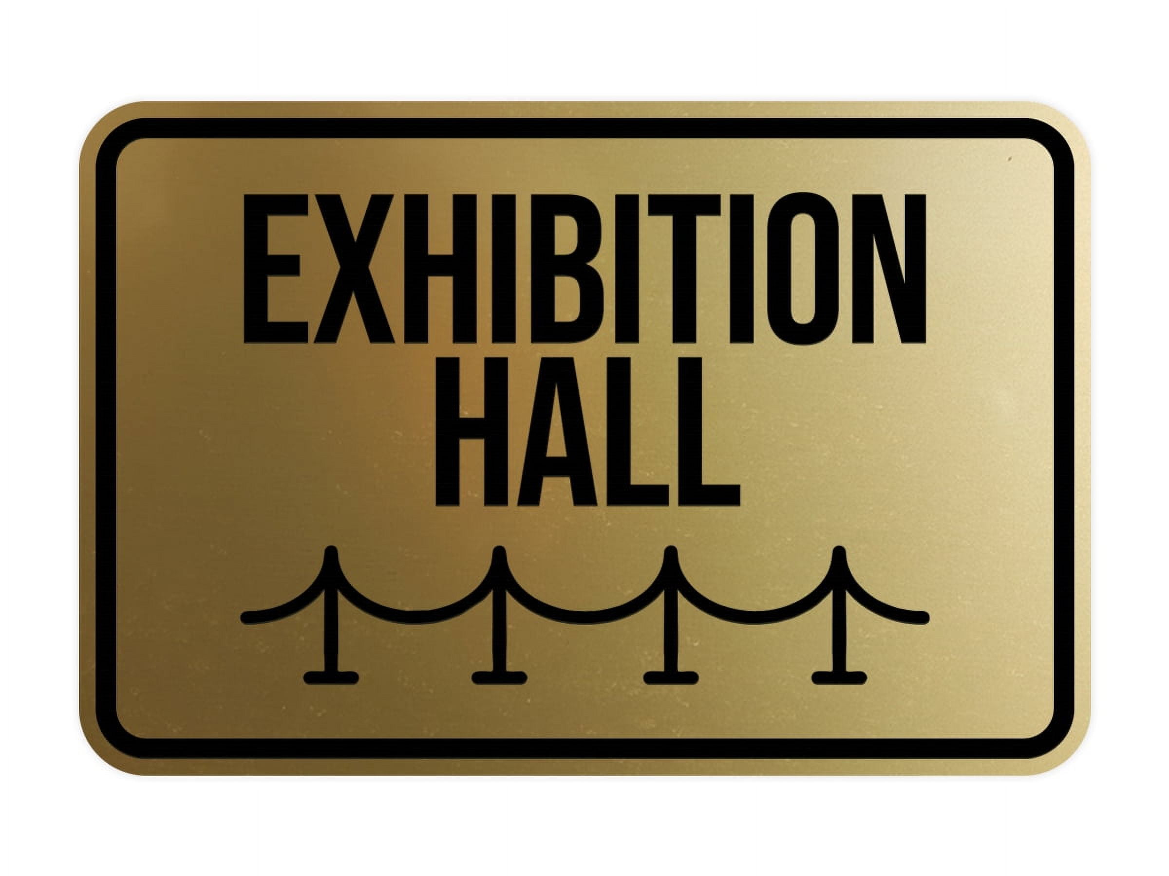 Classic Framed Exhibition Hall Sign (Black Gold) - Large - Walmart.com