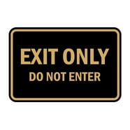 Portrait Round Please Knock Before Entering Sign (Red) - Small 4" x 6 ...