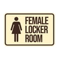 Classic Framed Female Locker Room Sign (Black /Gold) - Small - Walmart.com