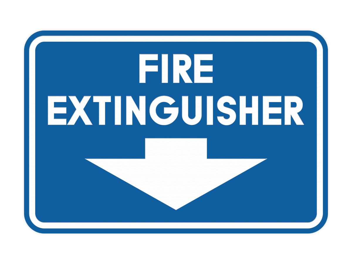 Classic Framed Fire Extinguisher (Blue) - Small - Walmart.com