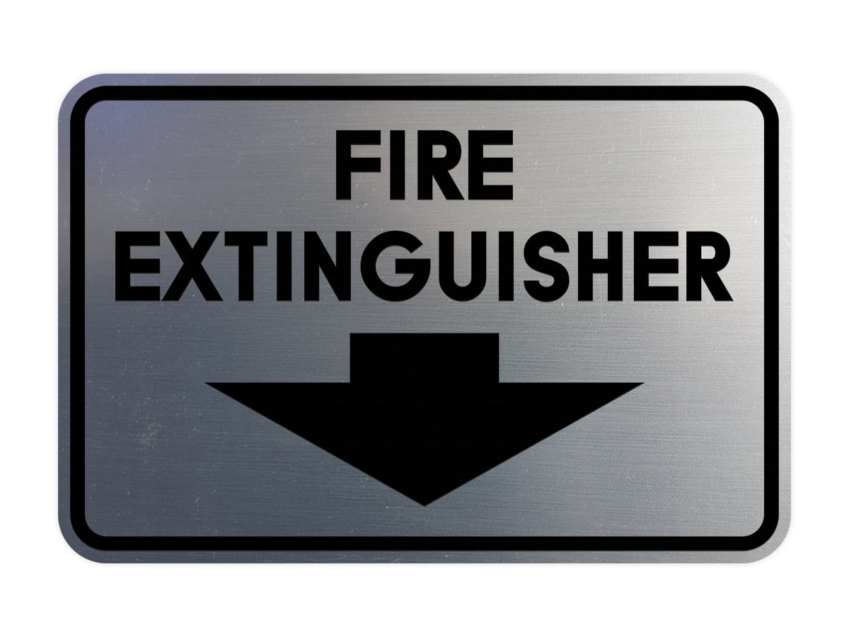 Classic Framed Fire Extinguisher (Brushed Silver) - Large - Walmart.com