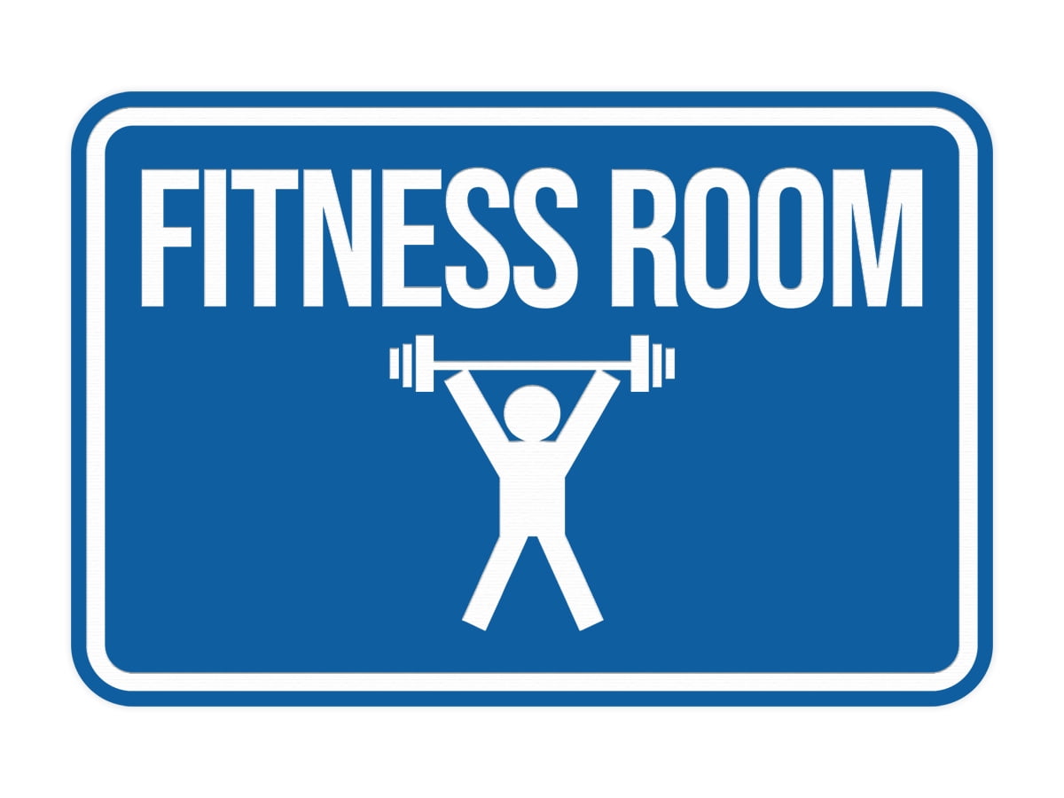 Classic Framed Fitness Room Sign (Brushed Gold) - Large - Walmart.com