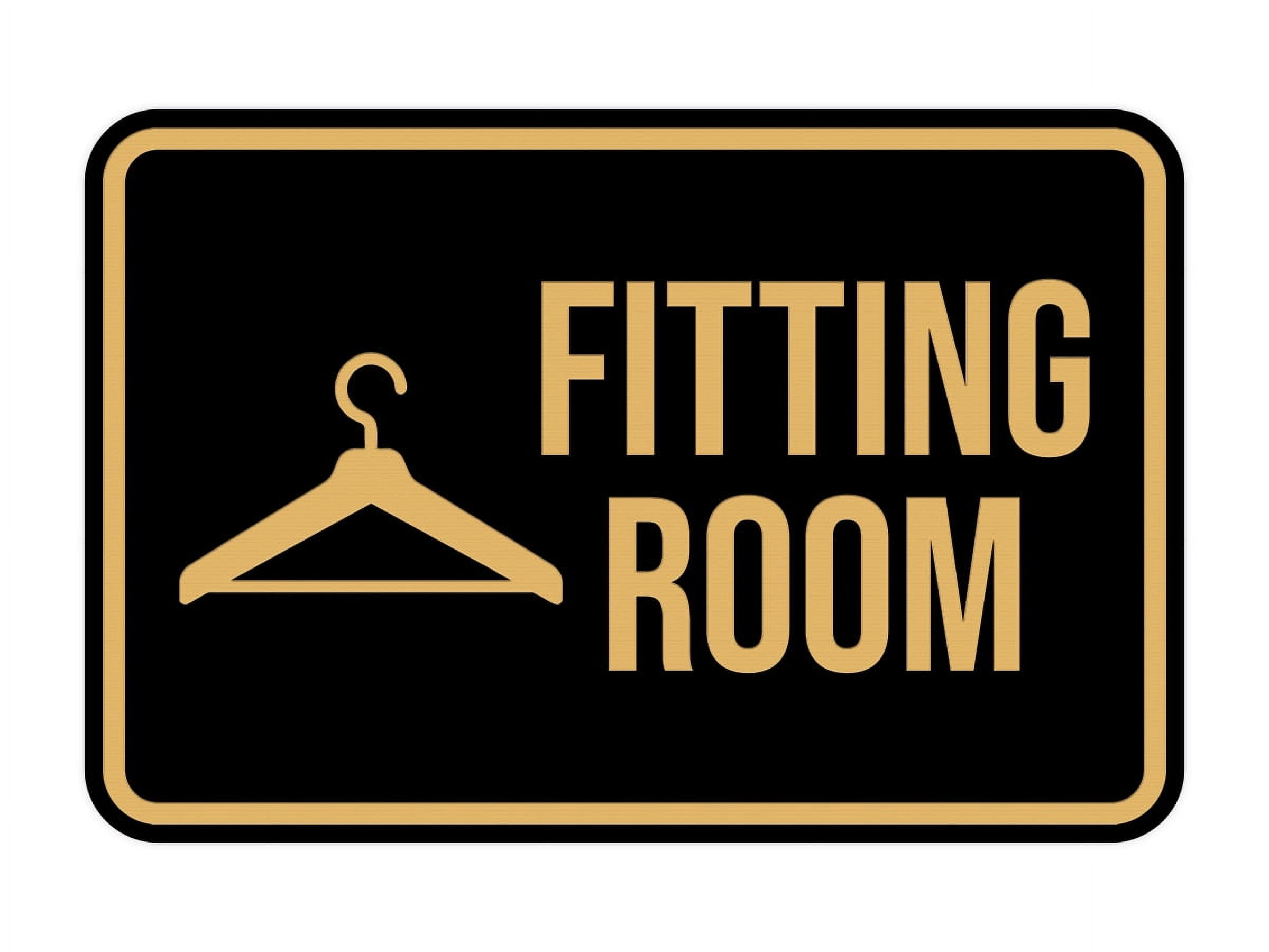 Classic Framed Fitting Room Sign (Blue) - Small - Walmart.com