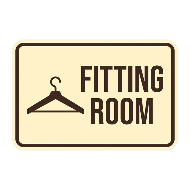 Classic Framed Fitting Room Sign (Navy Blue / White) - Medium - Walmart.com