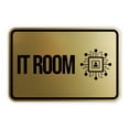 Classic Framed IT Room Sign (Black Gold) - Large - Walmart.com