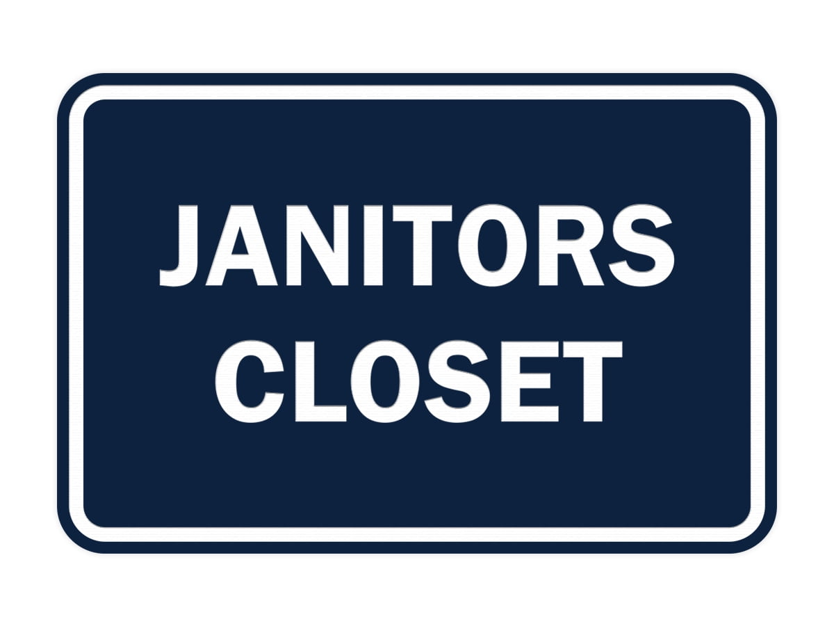 Classic Framed Janitors Closet (Navy Blue / White) - Large - Walmart.com