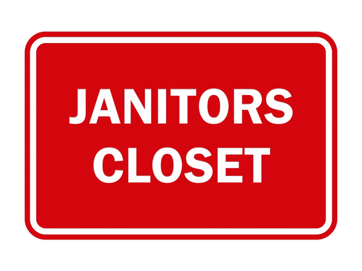 Classic Framed Janitors Closet (Red) - Medium - Walmart.com