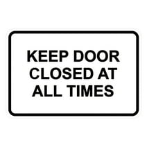 Signs ByLITA Classic Framed, Freezer door must be closed at all times ...