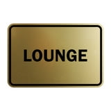 Classic Framed Lounge Sign (Brushed Gold) - Small - Walmart.com