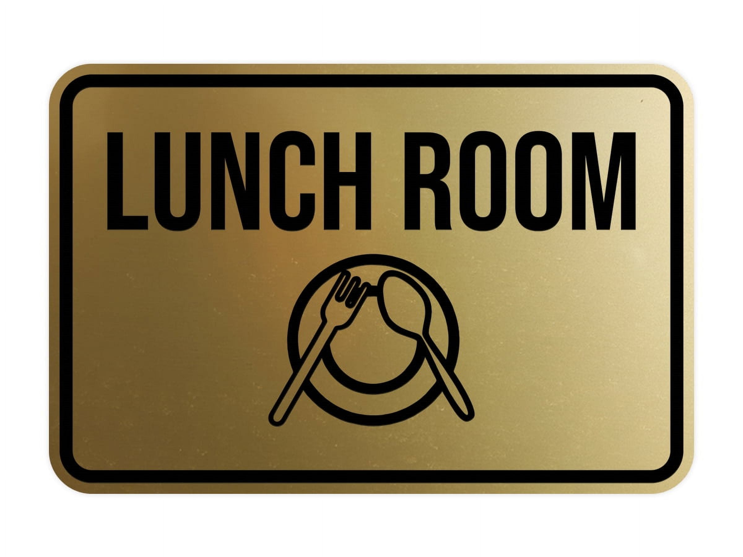 Classic Framed Lunch Room Sign (Brushed Gold) - Medium - Walmart.com