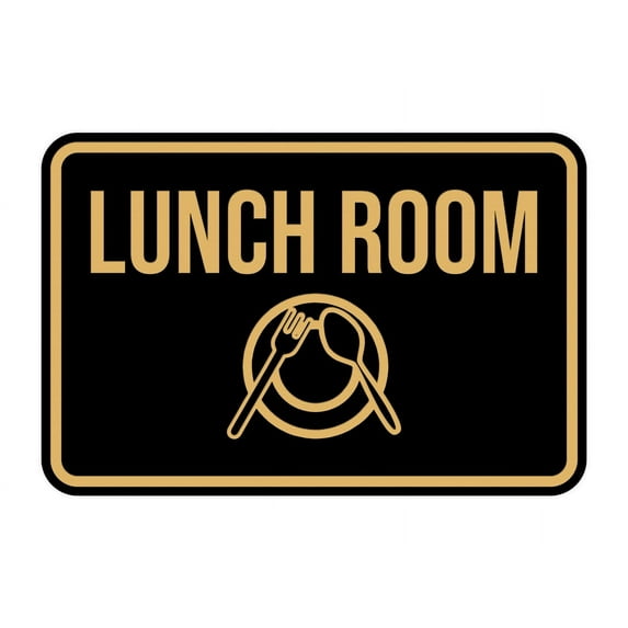 Classic Framed Lunch Room Sign (Ivory/Dark Brown) - Large - Walmart.com