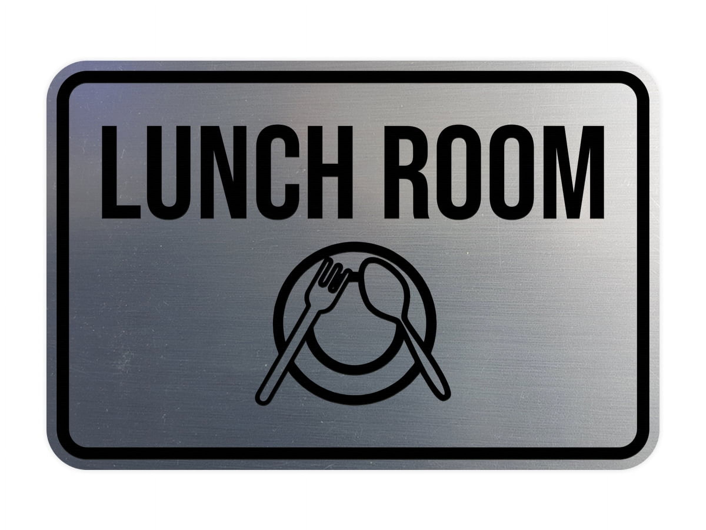 Classic Framed Lunch Room Sign (Navy Blue / White) - Large - Walmart.com