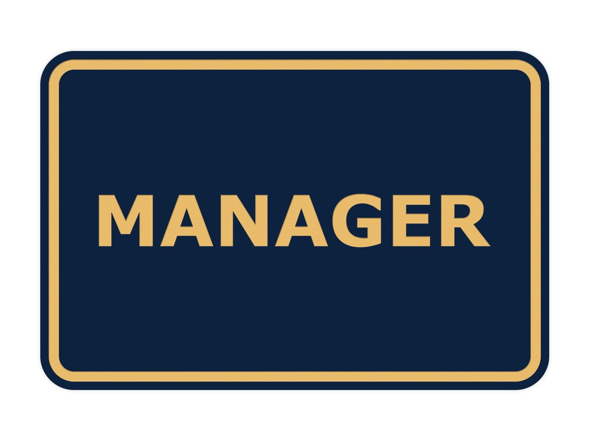 Classic Framed Manager (Navy Blue/Gold) - Medium - Walmart.com