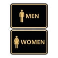 Classic Framed Men Women Sign Set (Black Gold) - Large - Walmart.com