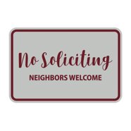 Oval Welcome Sign (Red) - Small 2x5" - Walmart.com