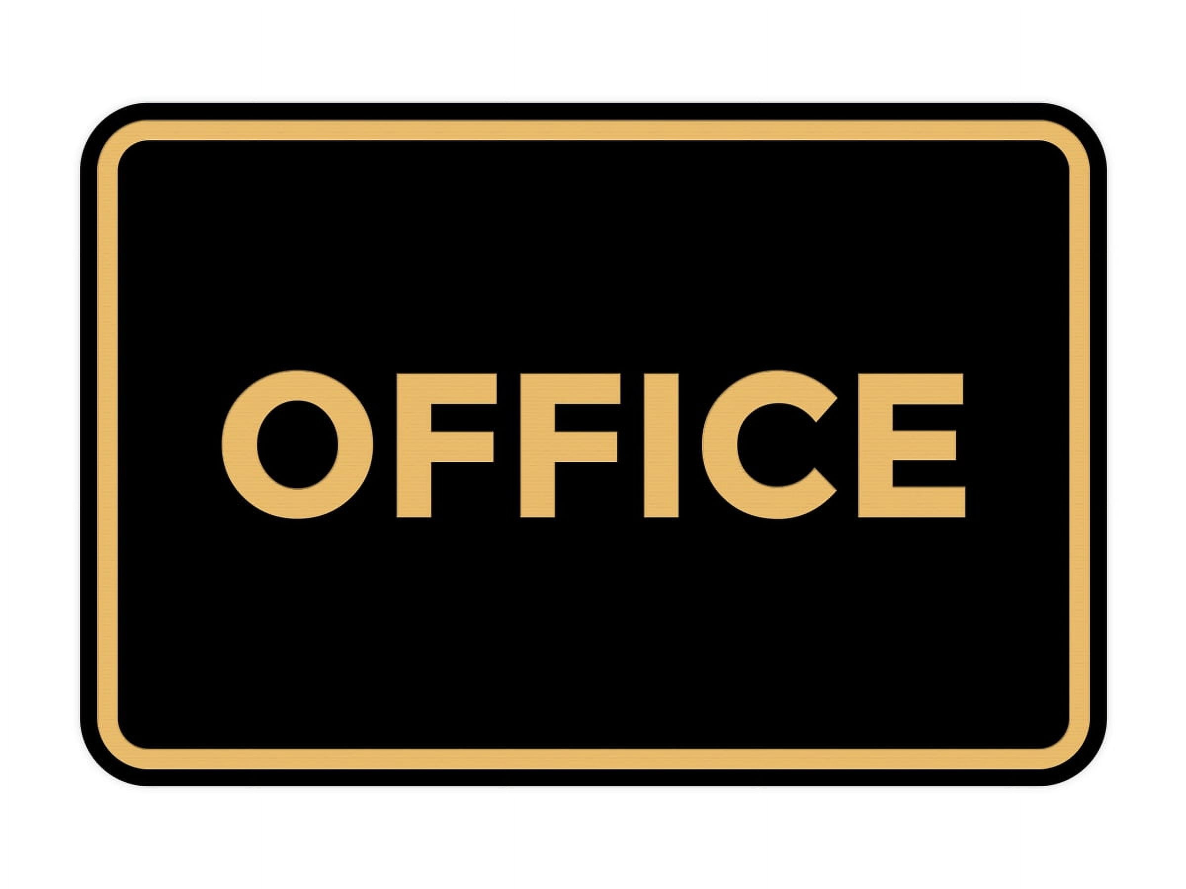 Classic Framed Office Sign (Black Gold) - Large - Walmart.com