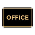 Classic Framed Office Sign (Black Gold) - Large - Walmart.com