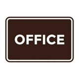 Classic Framed Office Sign (Dark Brown) - Medium - Walmart.com