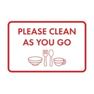Classic Framed Please Wash Your Own Cups and Dishes Sign (Blue) - Small ...