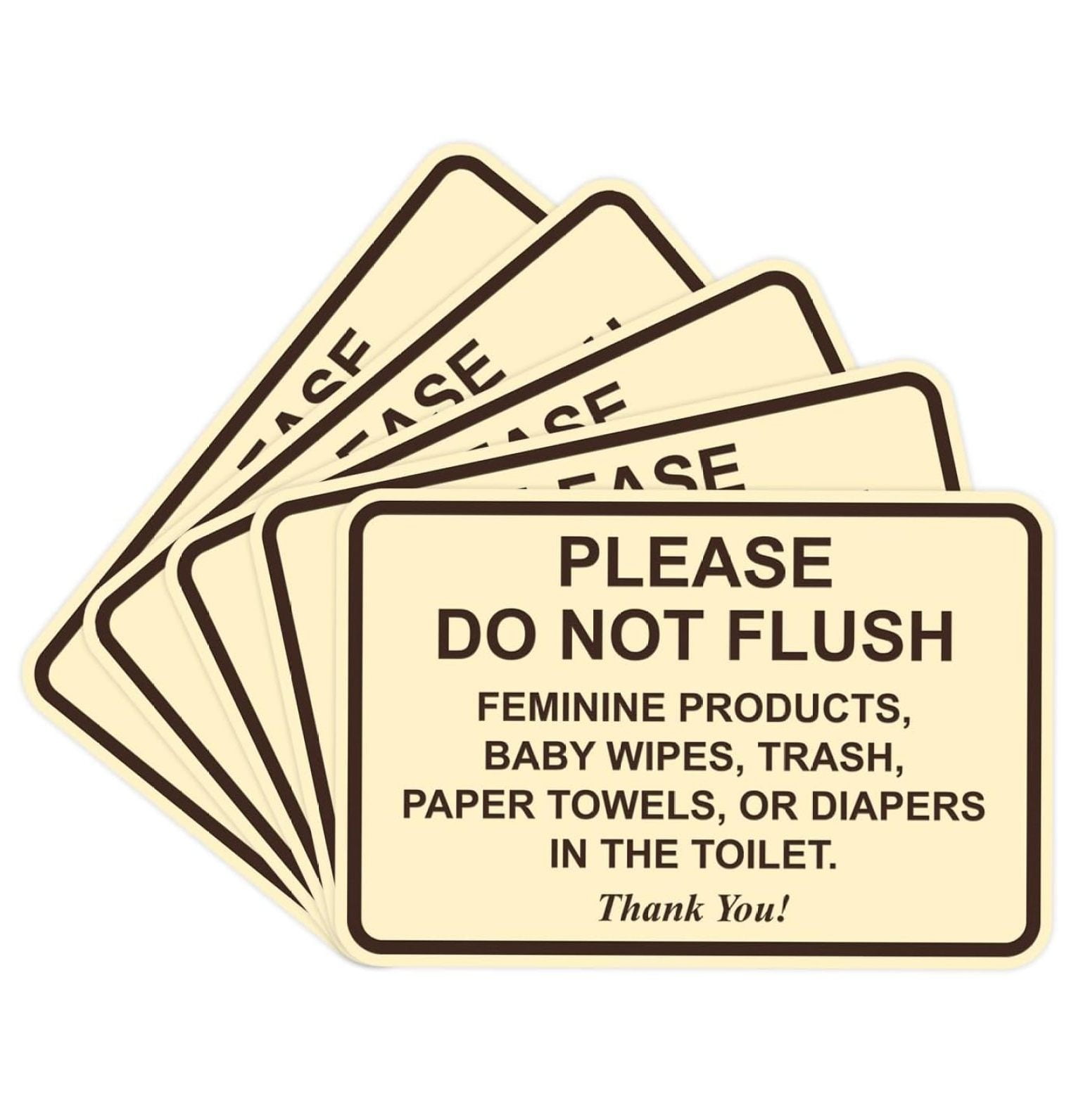 Classic Framed Please Do Not Flush Thank You Bathroom Etiquette Sign ...