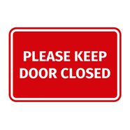 Signs ByLITA Classic Framed, Keep fridge door closed Sign (Navy Blue ...