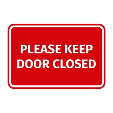 Signs ByLITA Classic Framed, Keep fridge door closed Sign (Navy Blue ...