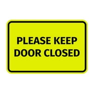 Signs ByLITA Classic Framed, Keep fridge door closed Sign (Black Gold ...